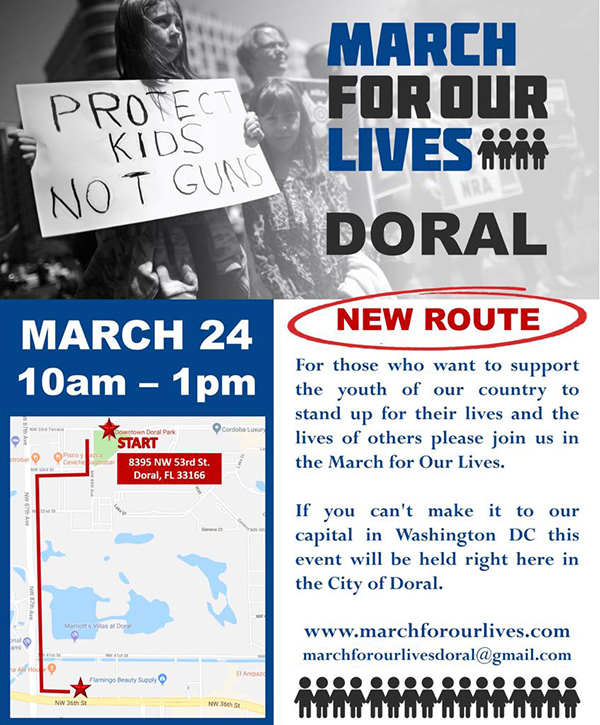 Families will March in Doral on March 24th - Doral Family Journal
