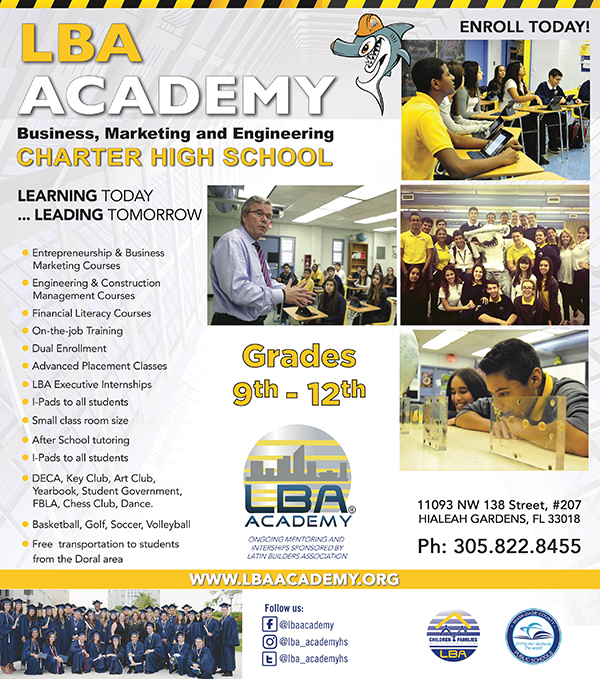 LBA Academy Graduates Ready To Build A New Future. - Doral Family Journal