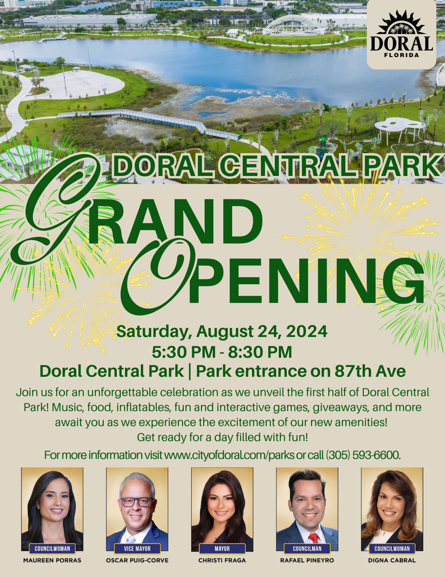 Doral Central Park opens its doors - Doral Family Journal